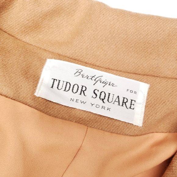 Vintage | Jackets & Coats | Vintage Tudor Square Mustard Wool Lined ...